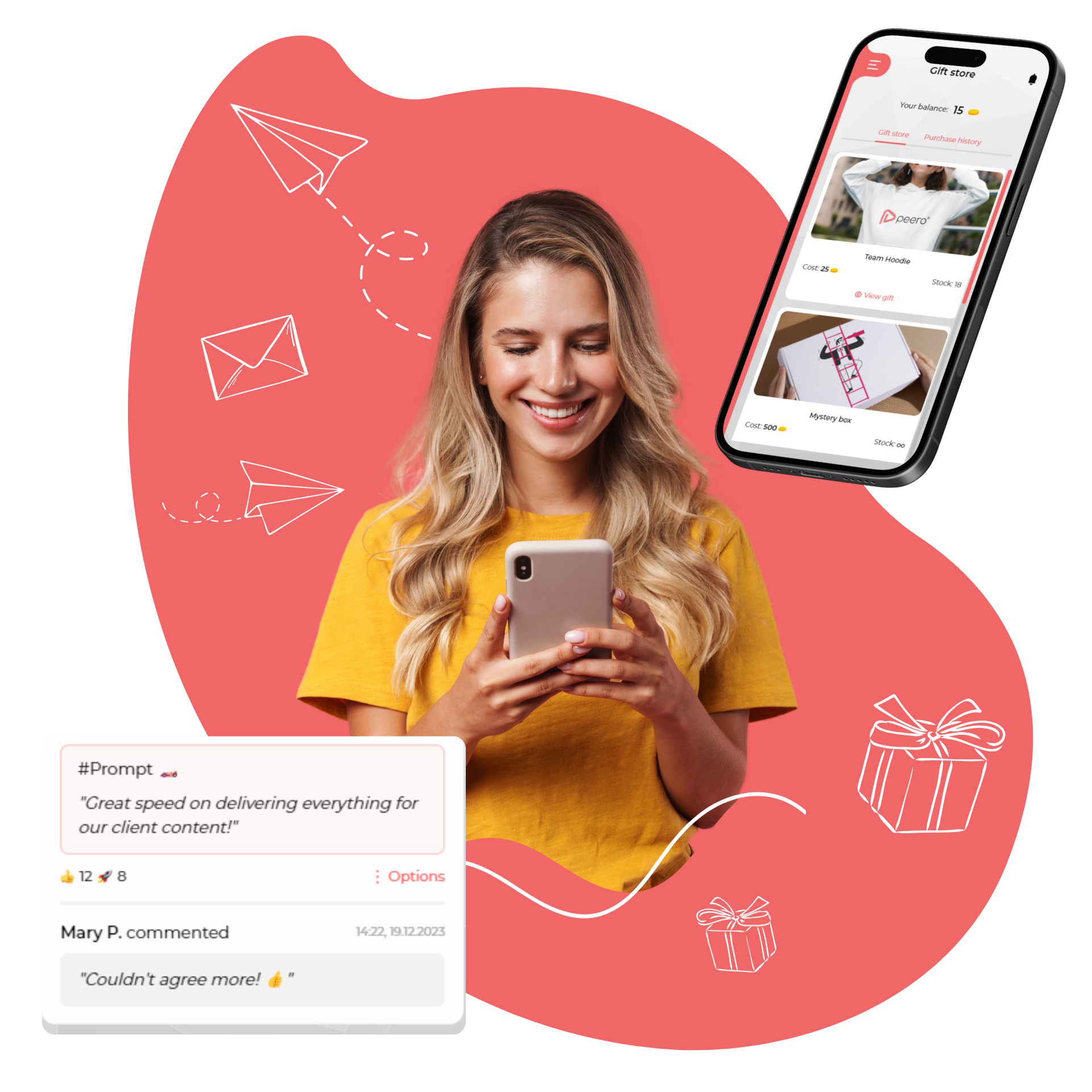 REWARD, RECOGNIZE, REVEAL - EASY REWARDS & RECOGNITION - Peero - Peero